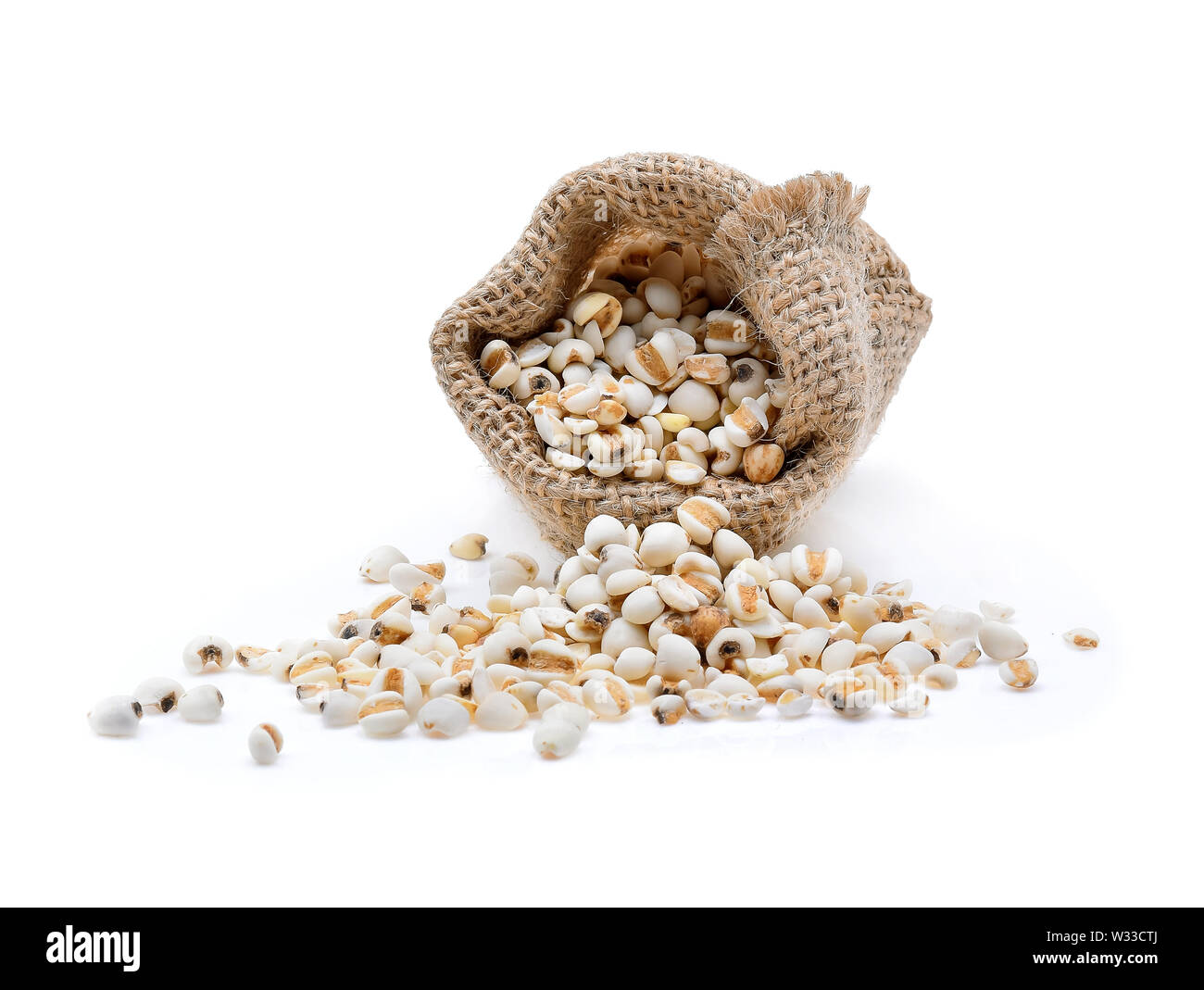 millet grains on white background Stock Photo - Alamy