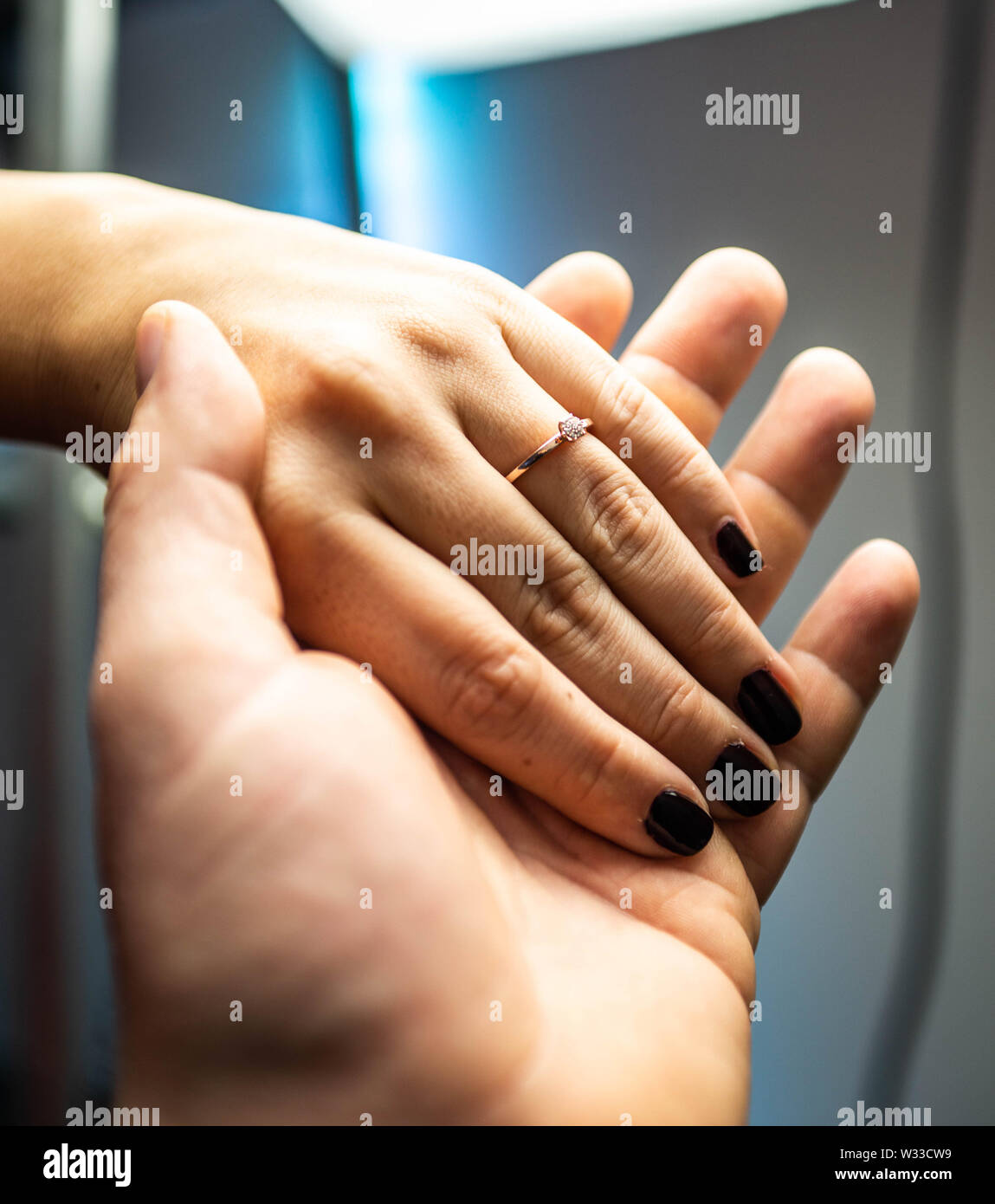 Hand placing gift hi-res stock photography and images - Alamy