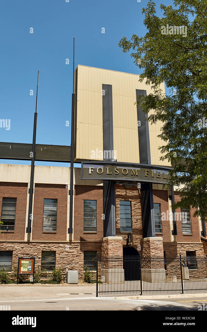 Boulder, Colorado - July 11th, 2019: Exterior of Folsom Stadium, home ...