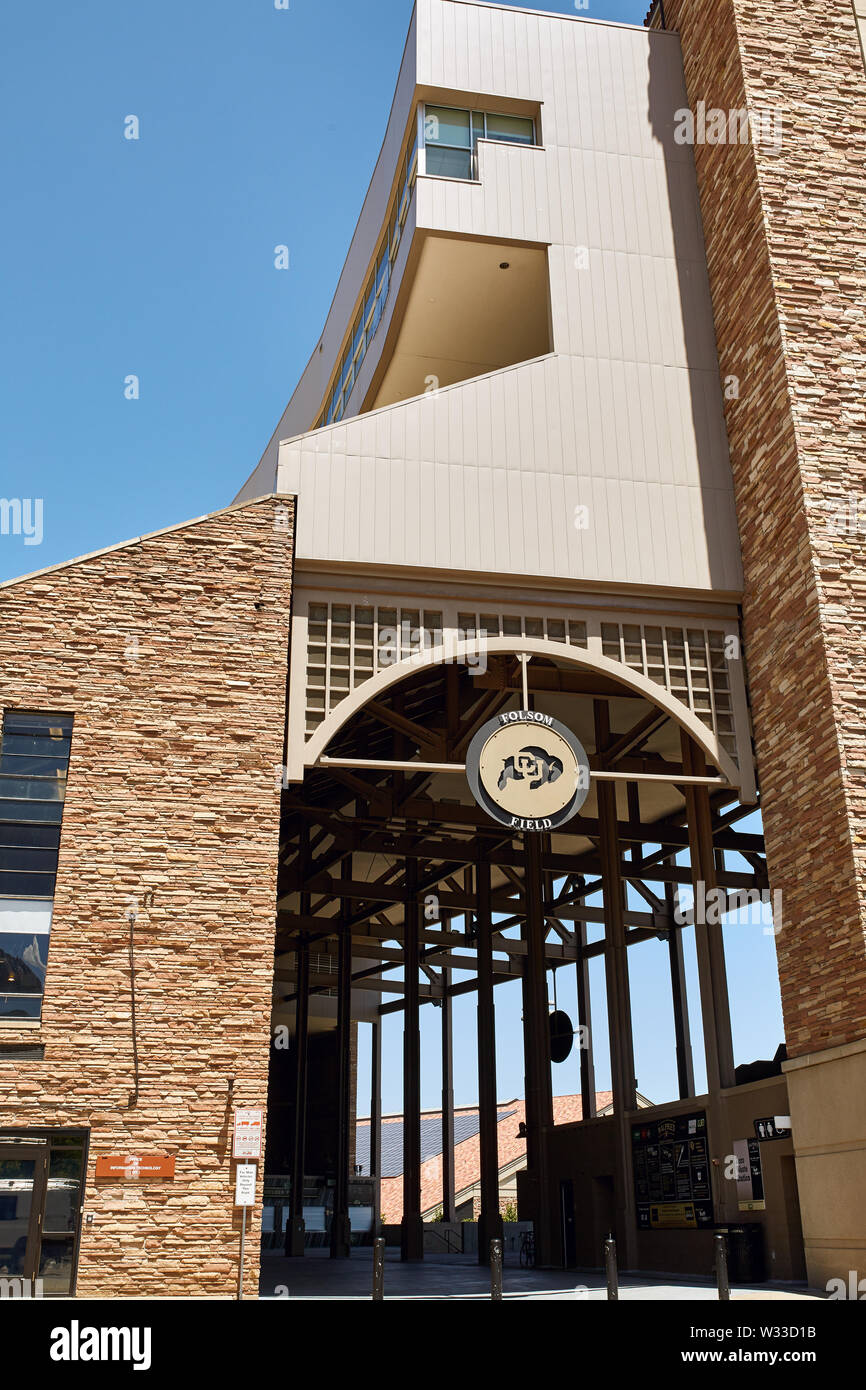 Boulder, Colorado - July 11th, 2019: Exterior of Folsom Stadium, home ...
