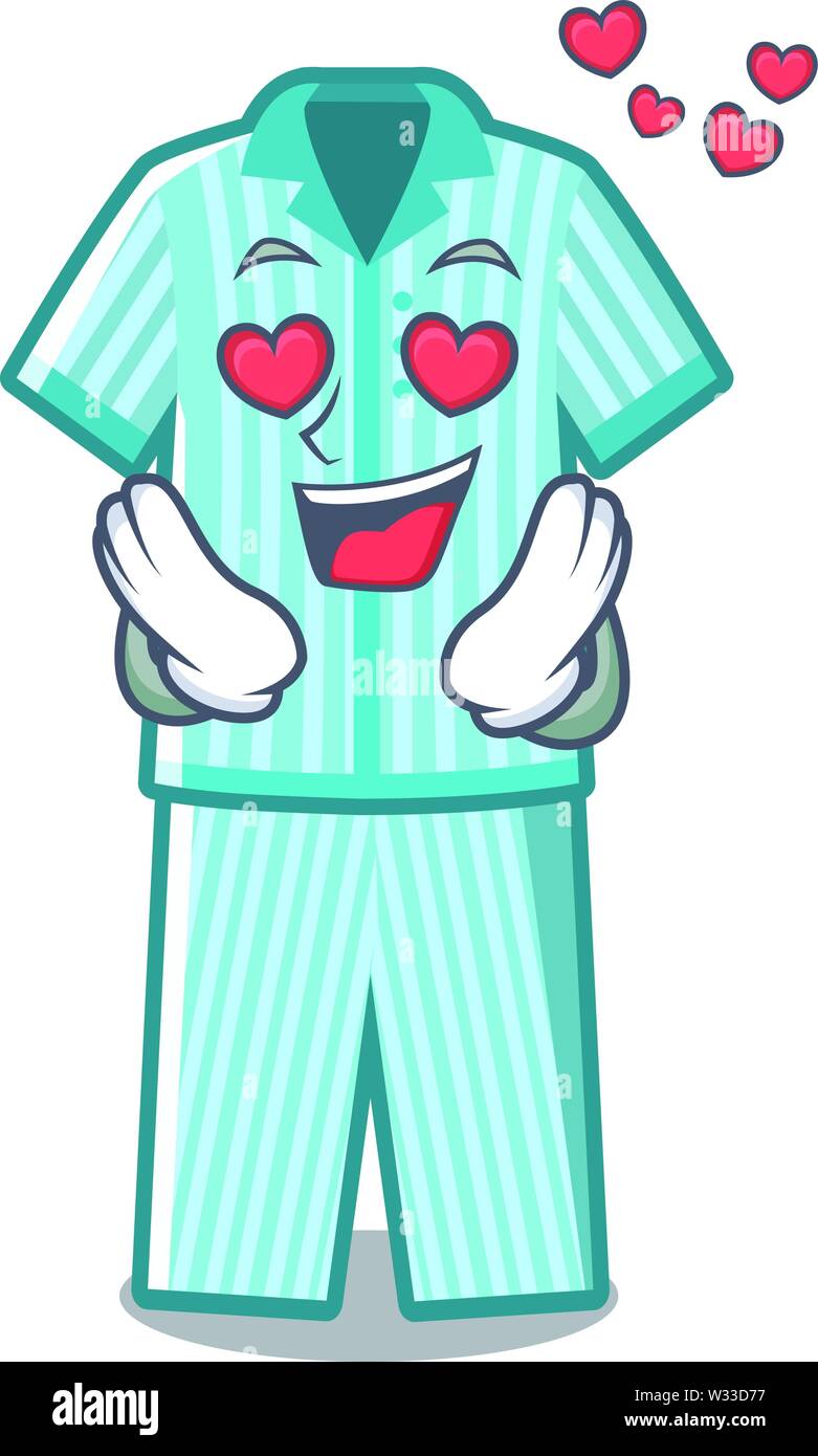 Pyjamas on a bed Stock Vector Images - Alamy