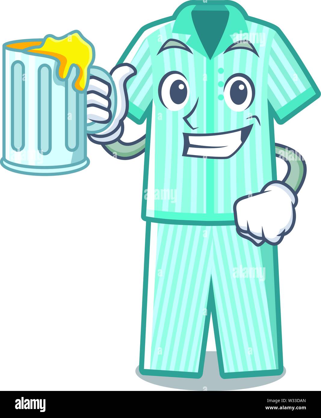 Woman pyjamas bed Stock Vector Images - Alamy