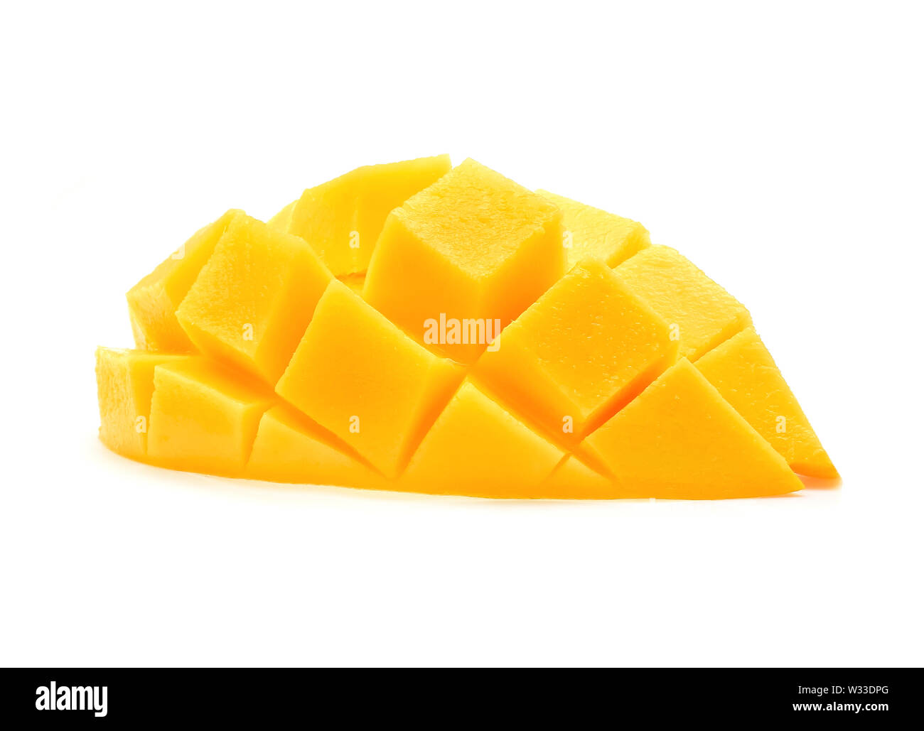 mango slice isolated on white background Stock Photo - Alamy