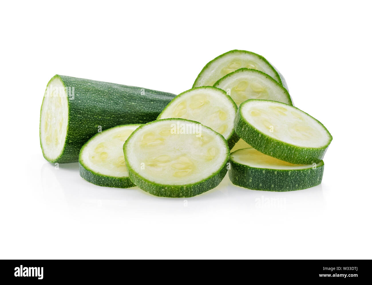 zucchini isolated on white background Stock Photo - Alamy