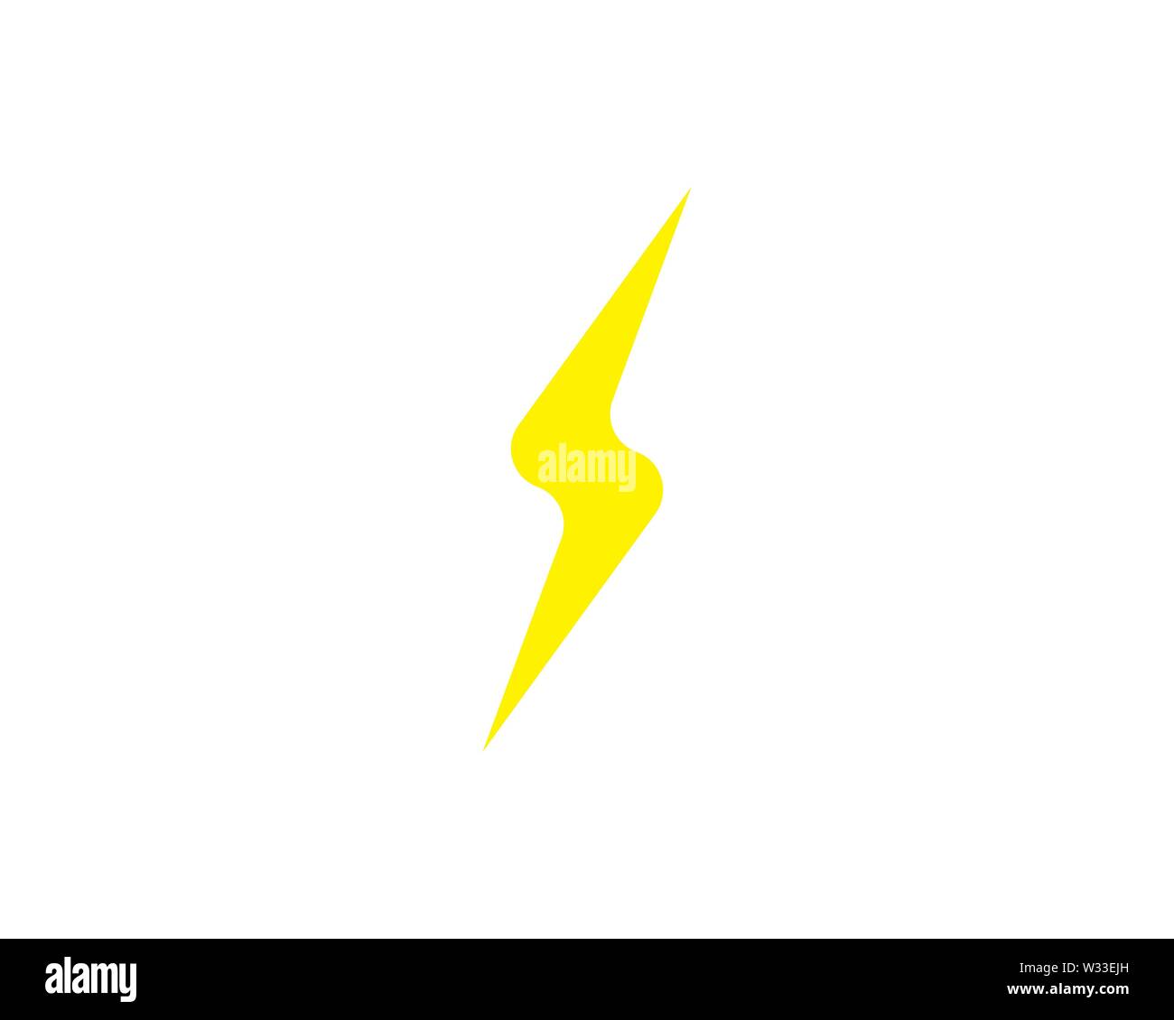 A Letter Lightning Logo Template vector icon illustration design Stock ...