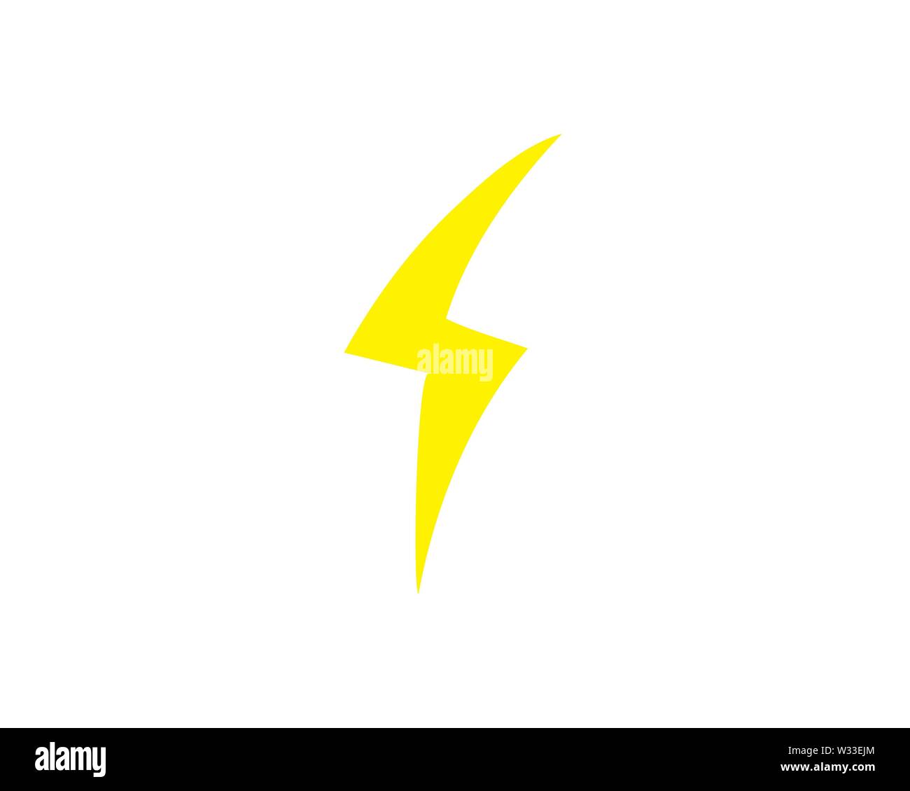 A Letter Lightning Logo Template vector icon illustration design Stock ...