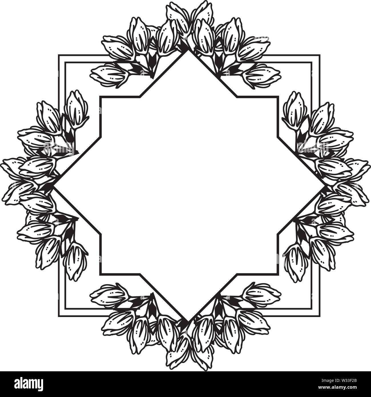 Texture of various card, feature beautiful floral frame. Vector ...