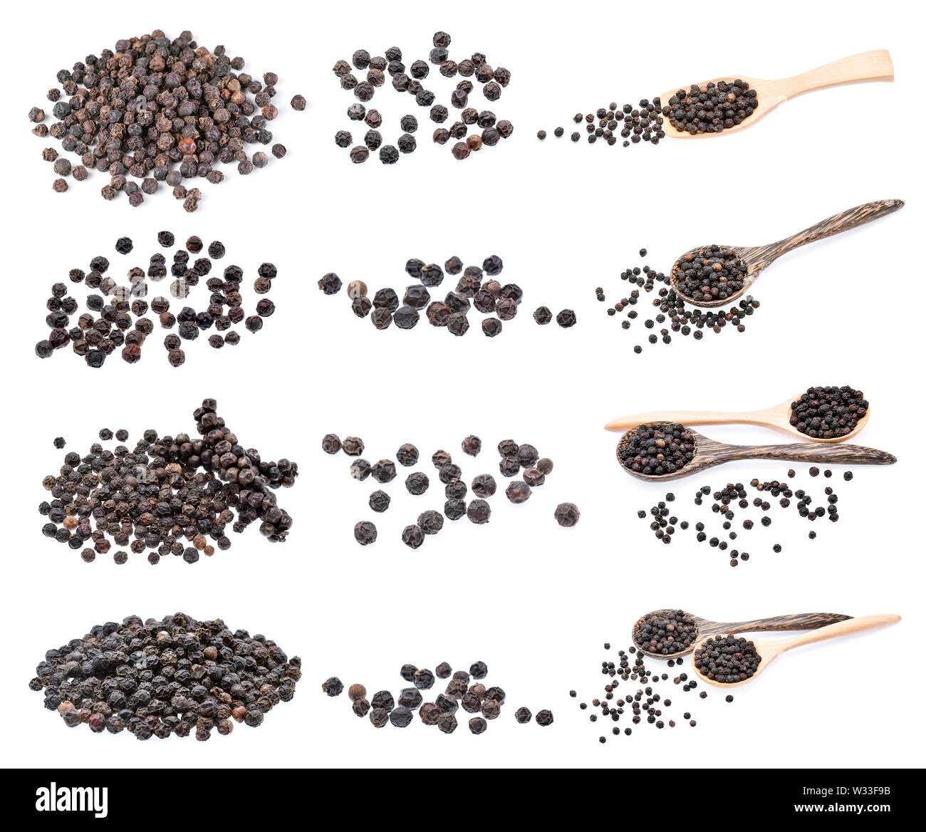 pepper corn on white background Stock Photo - Alamy