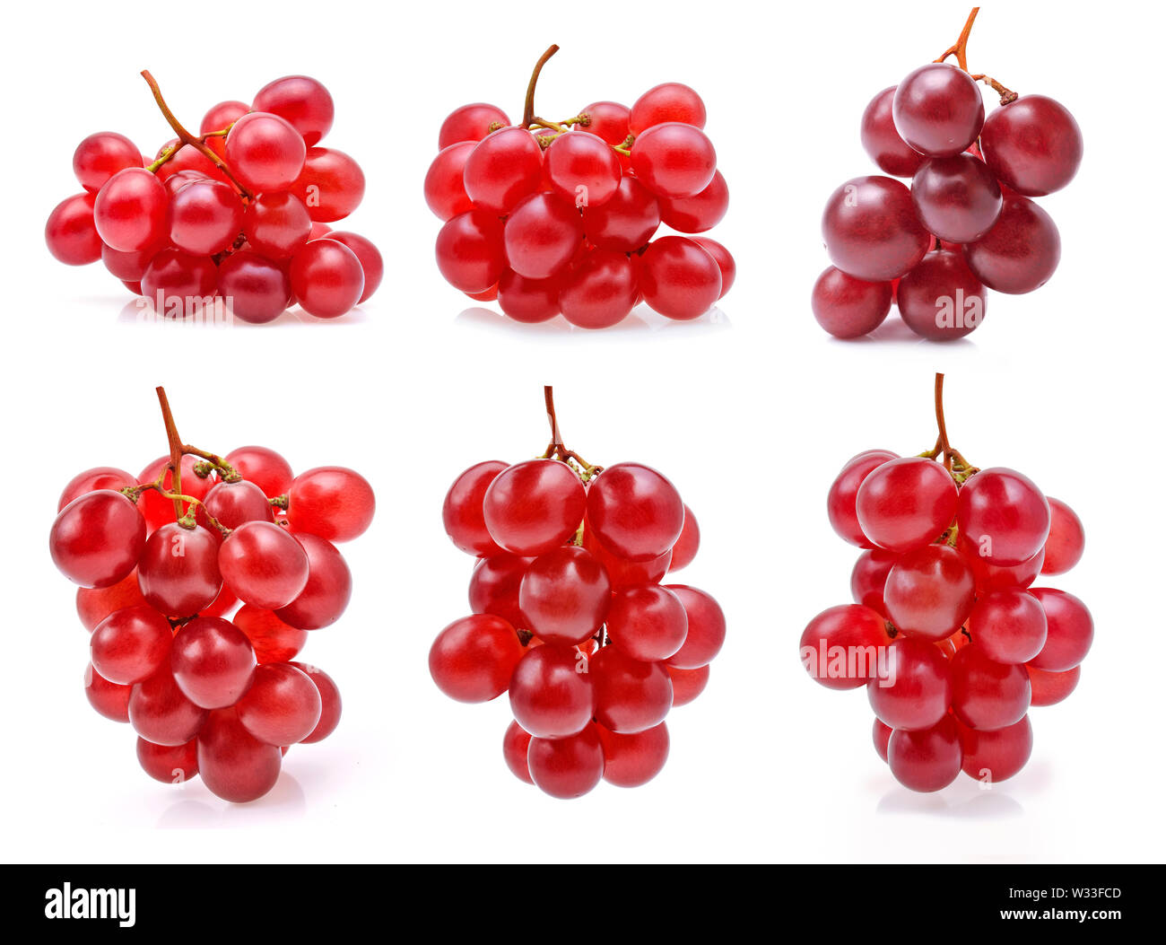 Red seedless sweet grapes Cut Out Stock Images & Pictures - Alamy