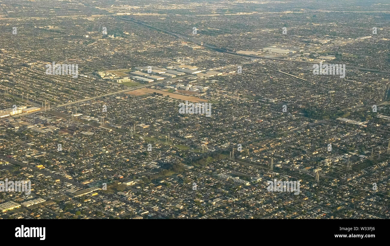 Los angeles view from above hi-res stock photography and images - Alamy