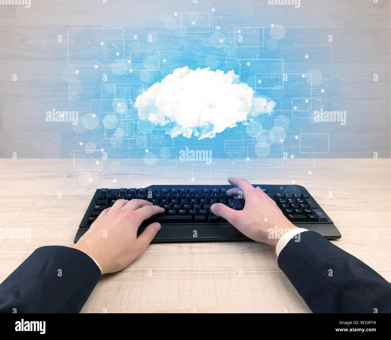 First person view hands type hi-res stock photography and images - Alamy