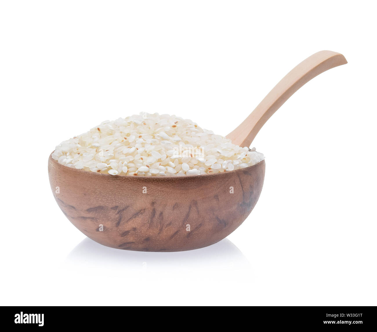 Japanese rice on White background Stock Photo - Alamy