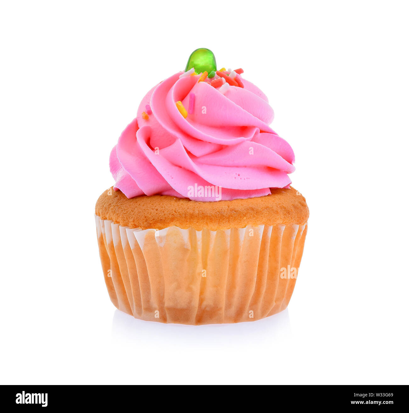 mini tasty cupcake isolated on white background Stock Photo - Alamy