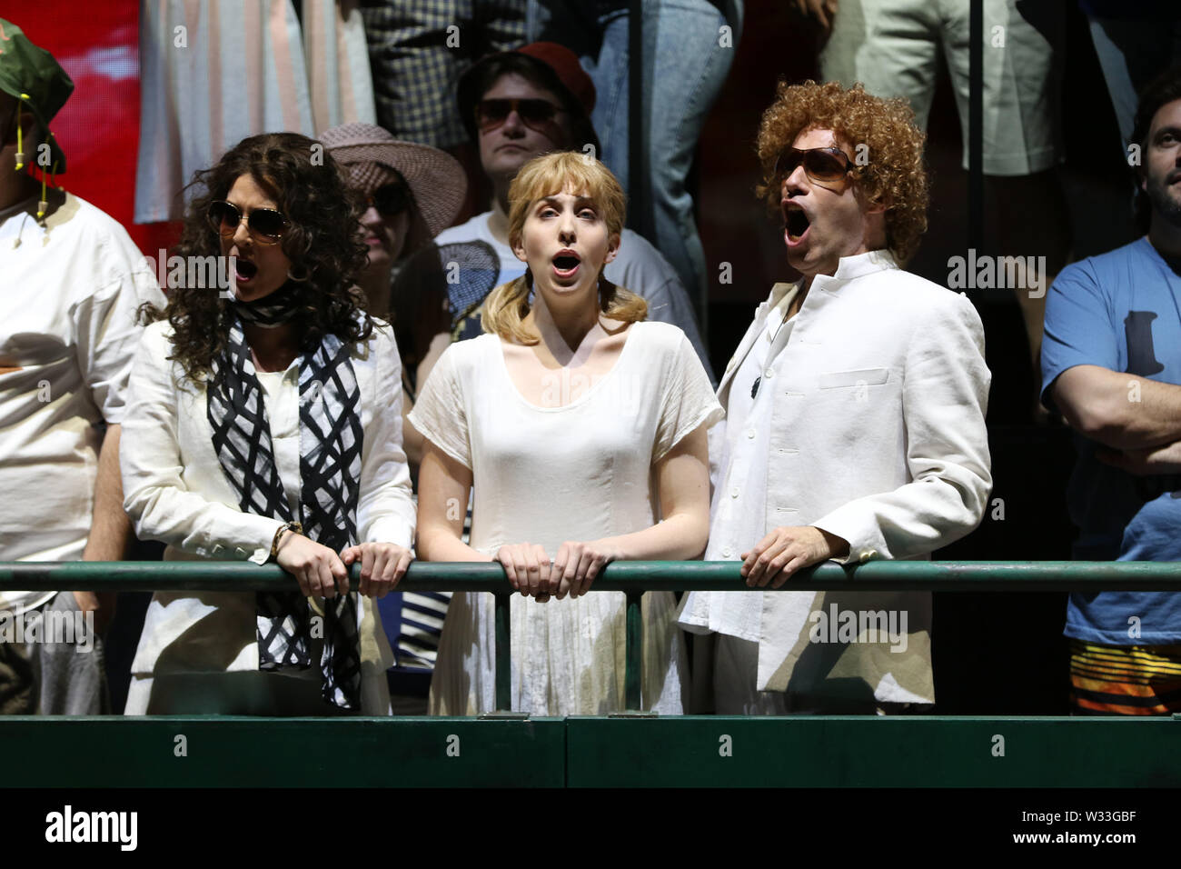 Sydney, Australia. 12th July 2019. Final dress rehearsal of Whiteley ...
