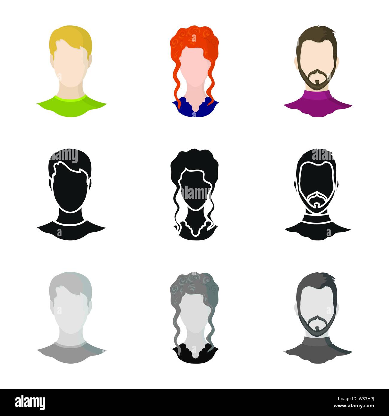 Vector design of professional and photo symbol. Set of professional and ...