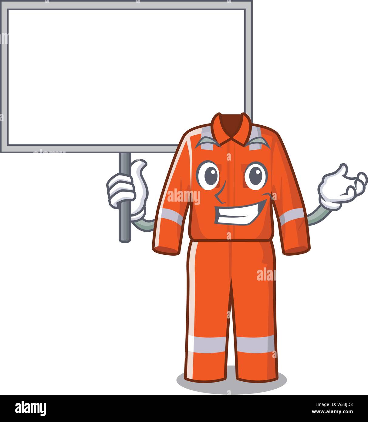 Bring board working overalls in the cartoon shape Stock Vector Image ...