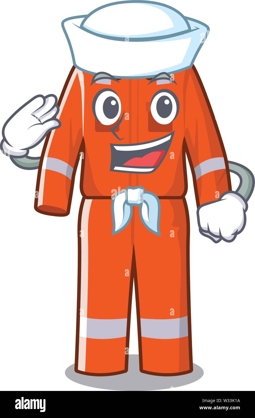 Sailor working overalls in the cartoon shape Stock Vector Image & Art ...