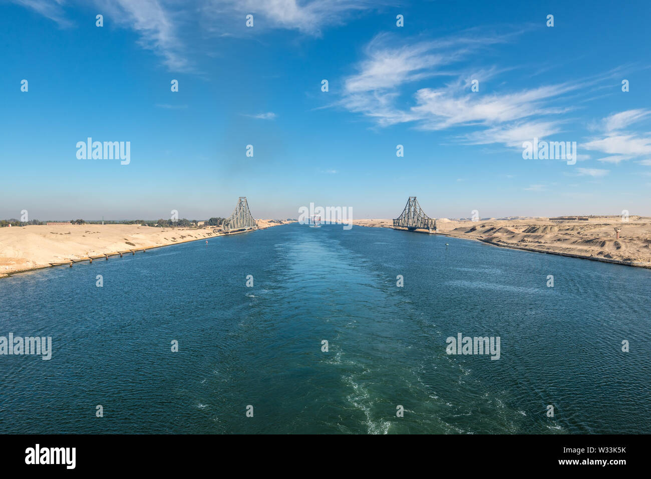 El Ferdan, Egypt - November 5, 2017: El Ferdan Railway Bridge, the ...