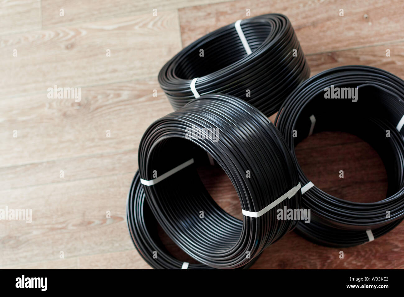 set colored electric cable Stock Photo - Alamy