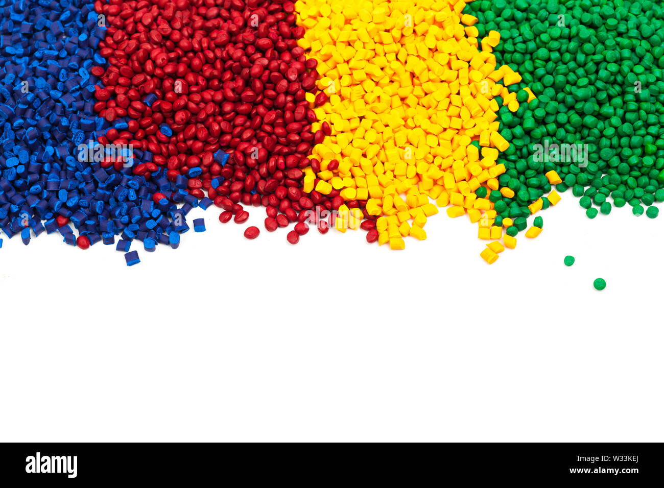 tinted plastic granulate for injection moulding process Stock Photo - Alamy