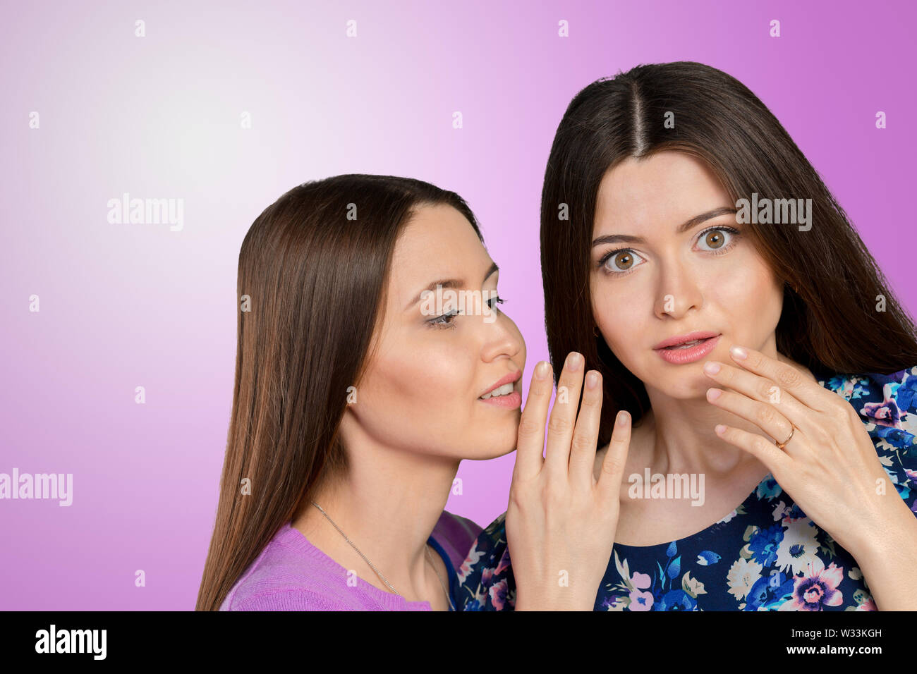Two women gossip Stock Photo - Alamy