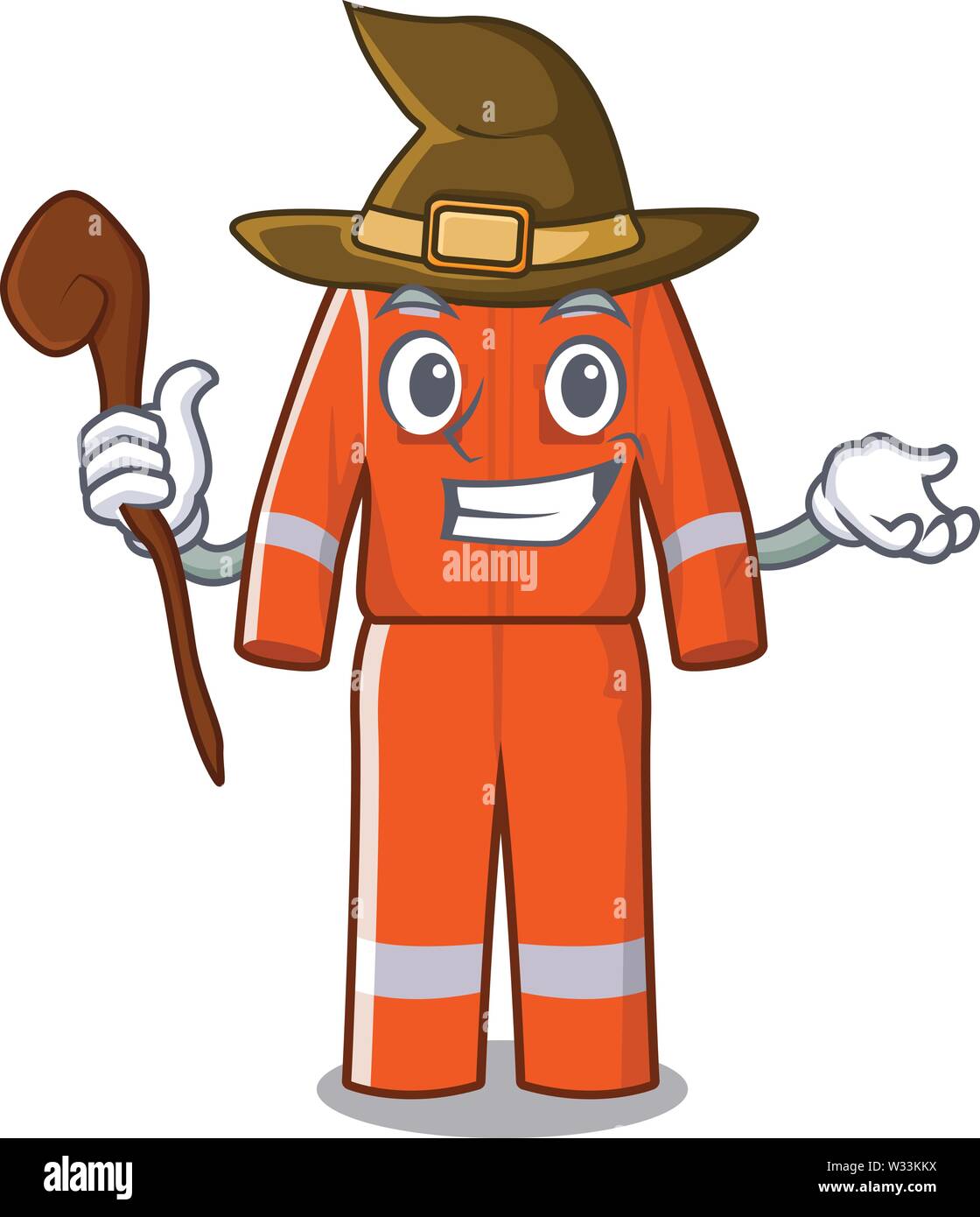 Witch work overalls placed in cartoon lockers Stock Vector Image & Art ...