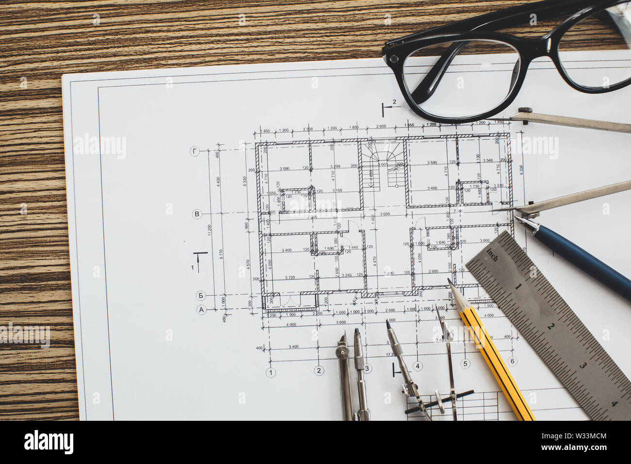 Digital architecture drawings hi-res stock photography and images - Alamy