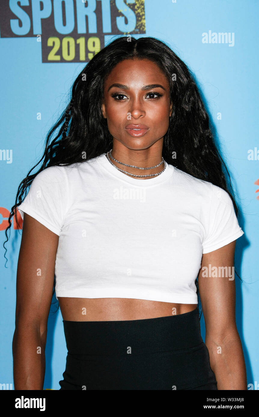 Santa Monica, California, USA. 11th July 2019. Ciara arrives at the ...