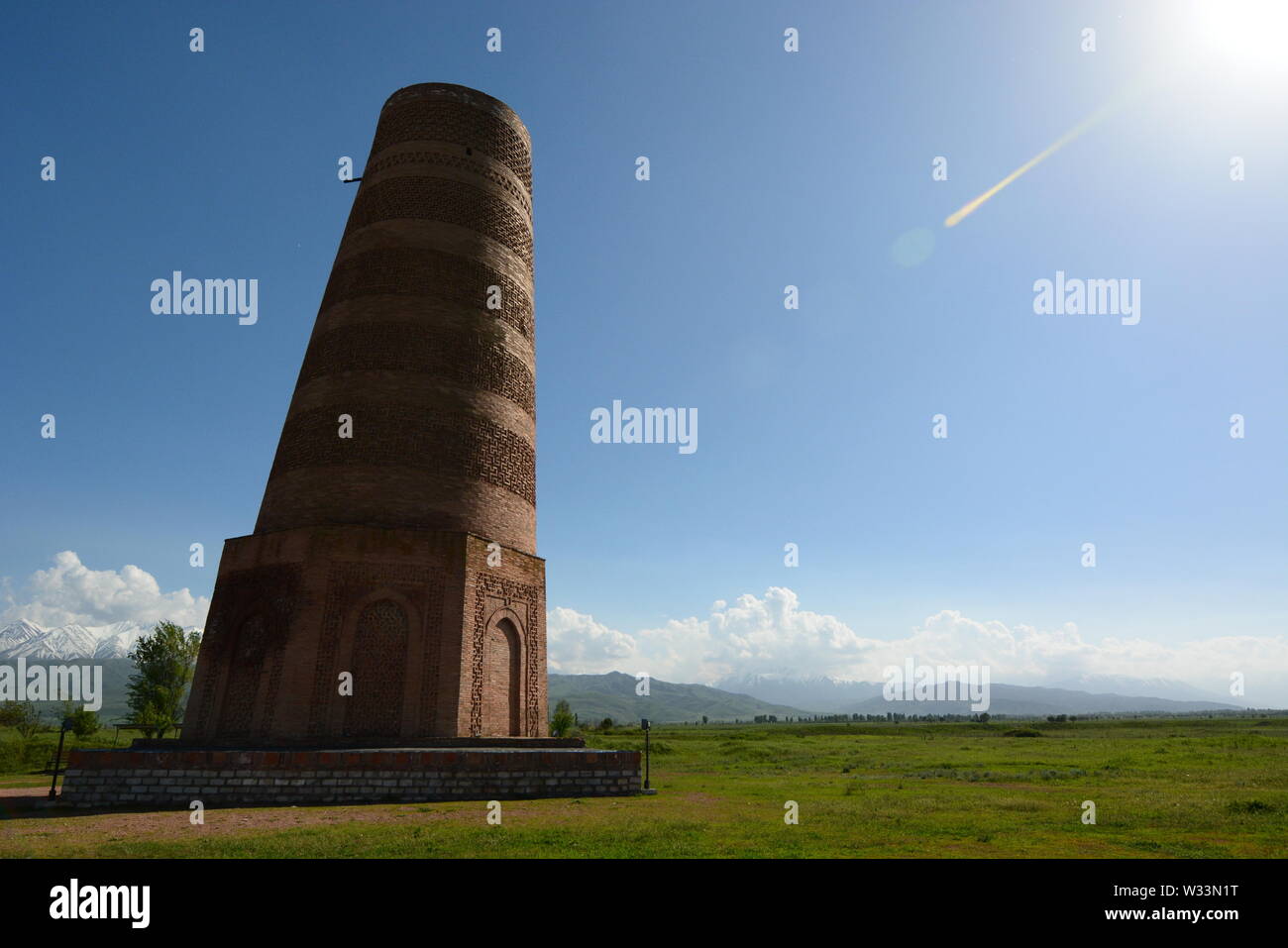 Burana Tower. Tokmok. Chuy valley. Kyrgyzstan Stock Photo - Alamy