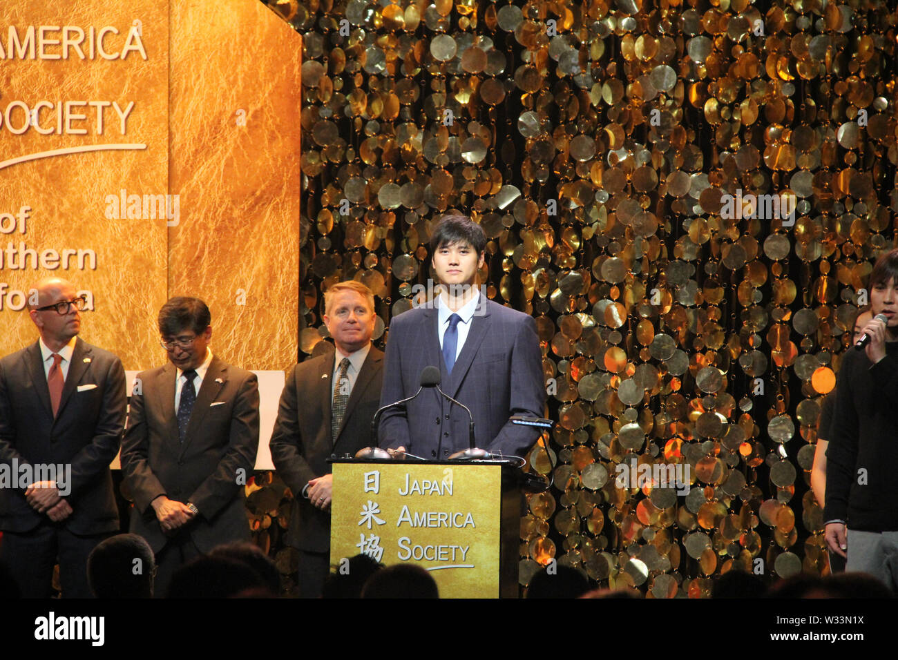 Shohei Ohtani, Doug Erber 07/11/2019 Japan America Society 110th ...