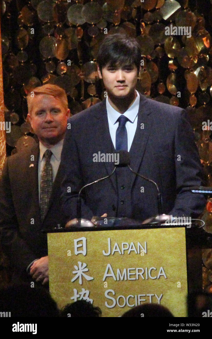 Shohei Ohtani, Doug Erber 07/11/2019 Japan America Society 110th ...