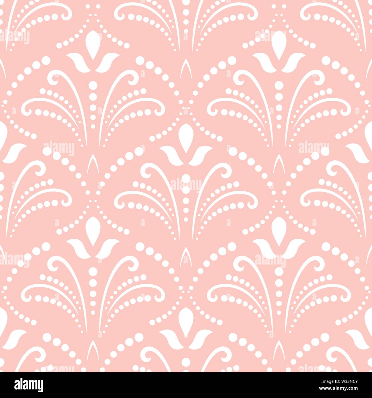 Seamless floral fine pattern Cut Out Stock Images & Pictures - Alamy