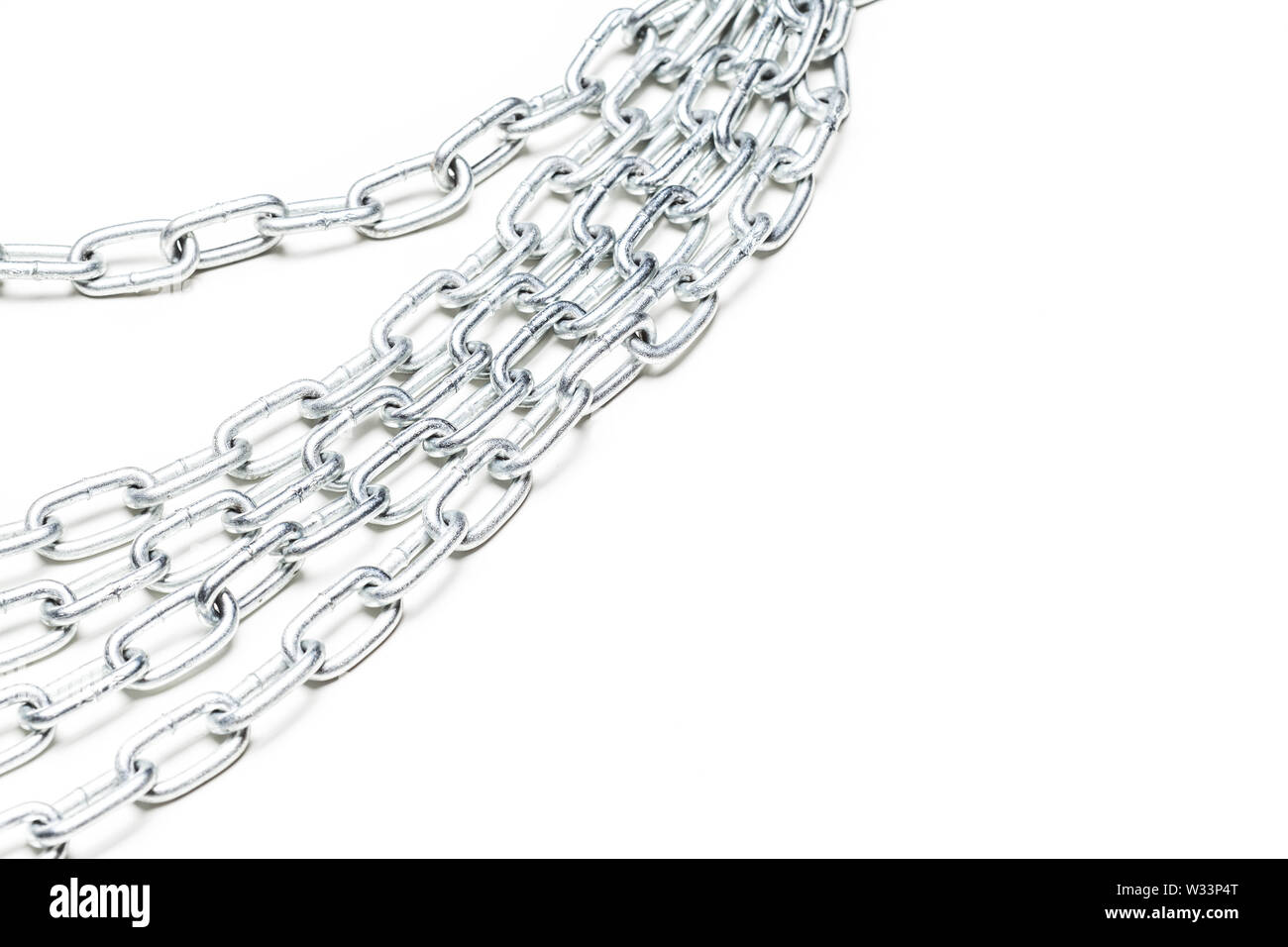 Chains white background Stock Photo - Alamy
