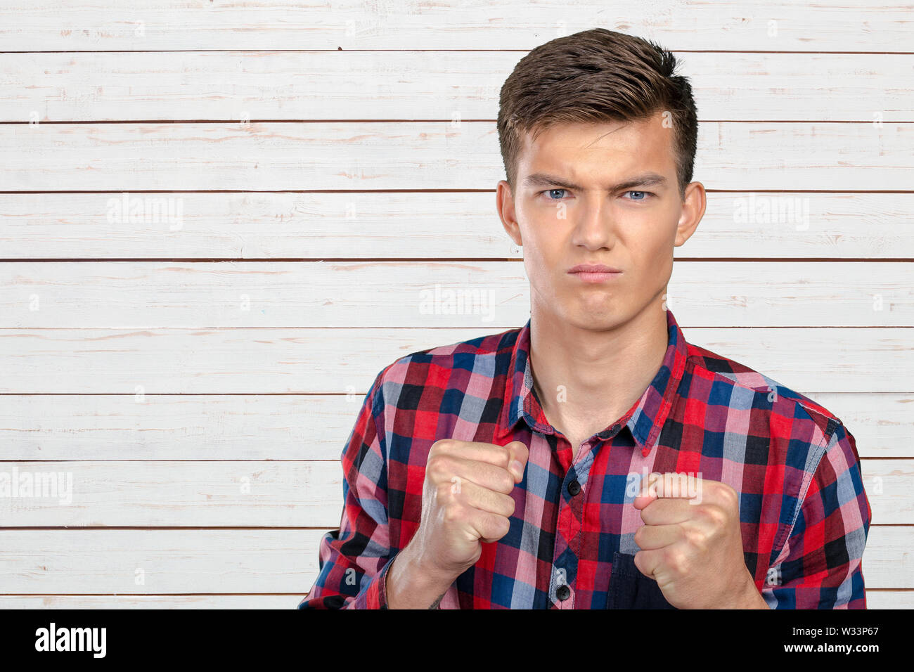 man in a defensive position Stock Photo - Alamy