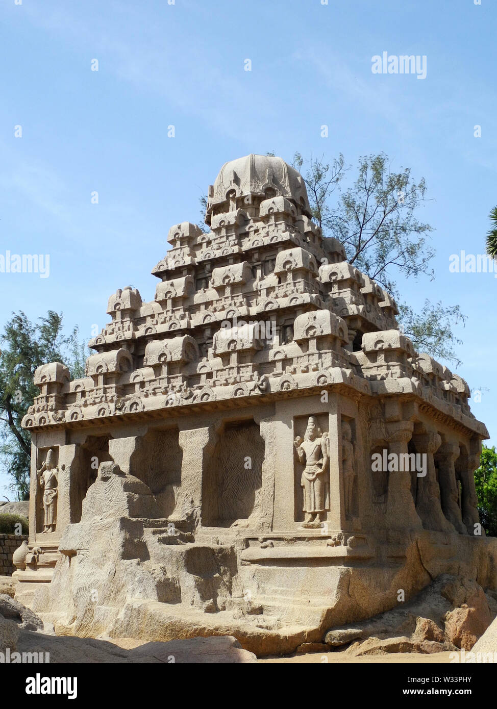 Ancient hindu temple, India, Tamil nadu, Mahabalipuram Stock Photo - Alamy
