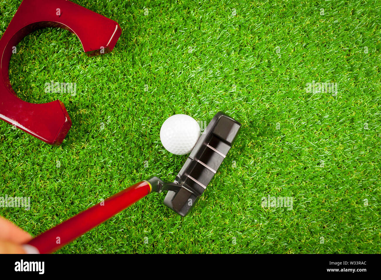 Mini golf equipment Stock Photo - Alamy