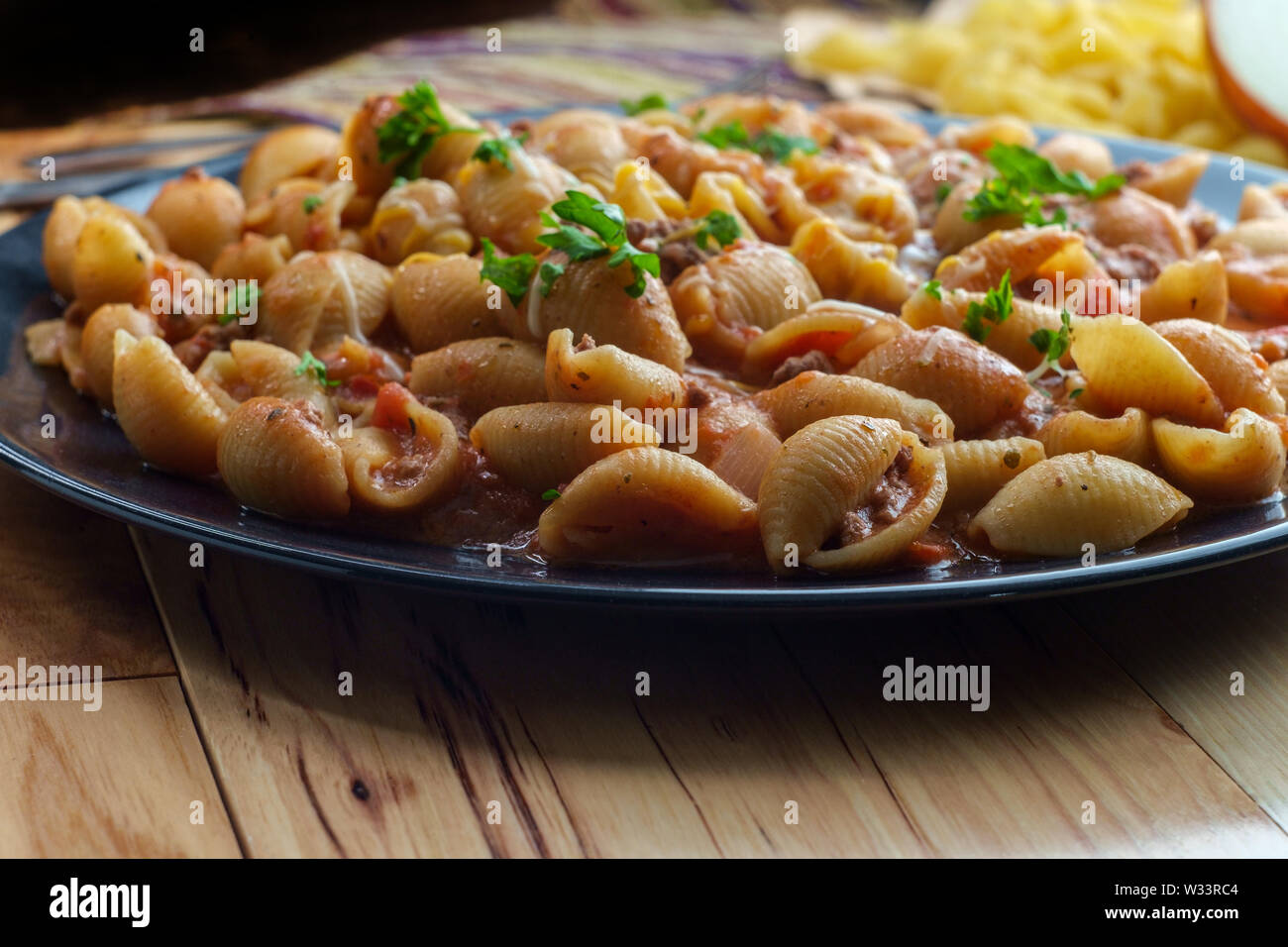 American goulash one pot meal cheesy beef and macaroni with shell pasta ...