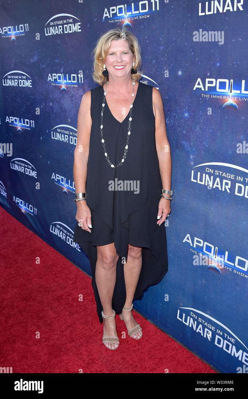 Pasadena, USA. 10th July, 2019. Tracy Cernan at the opening of 'Apollo ...