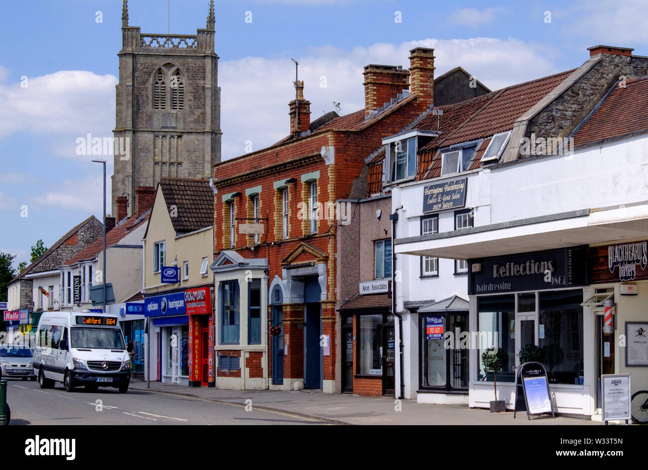 Around Keynsham a Somerset town between Bath and Bristol. the high ...