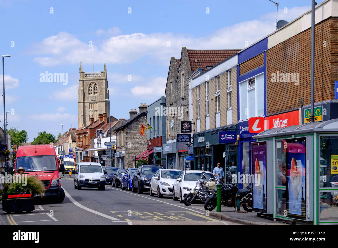 Around Keynsham a Somerset town between Bath and Bristol. the high ...