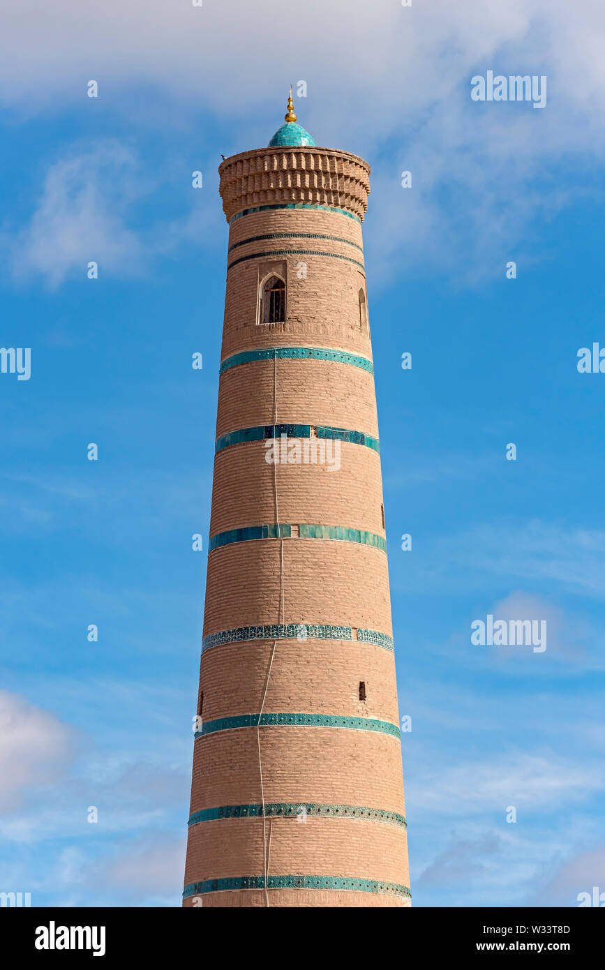 Djuma Mosque Minaret, Khiva, Uzbekistan Stock Photo - Alamy