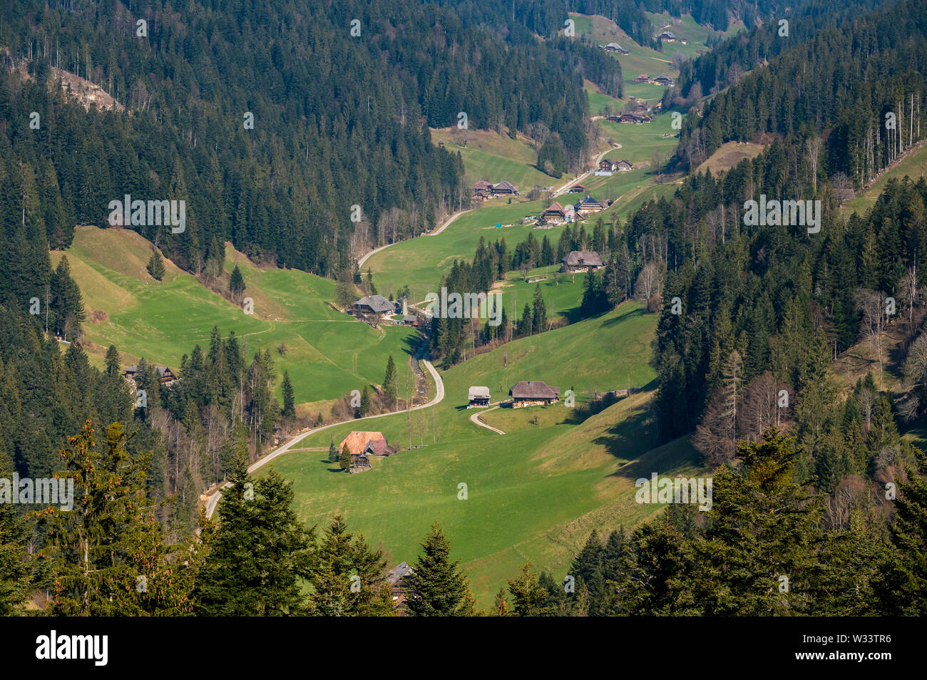 Twärental near Trub in the hills of Emmental Stock Photo - Alamy