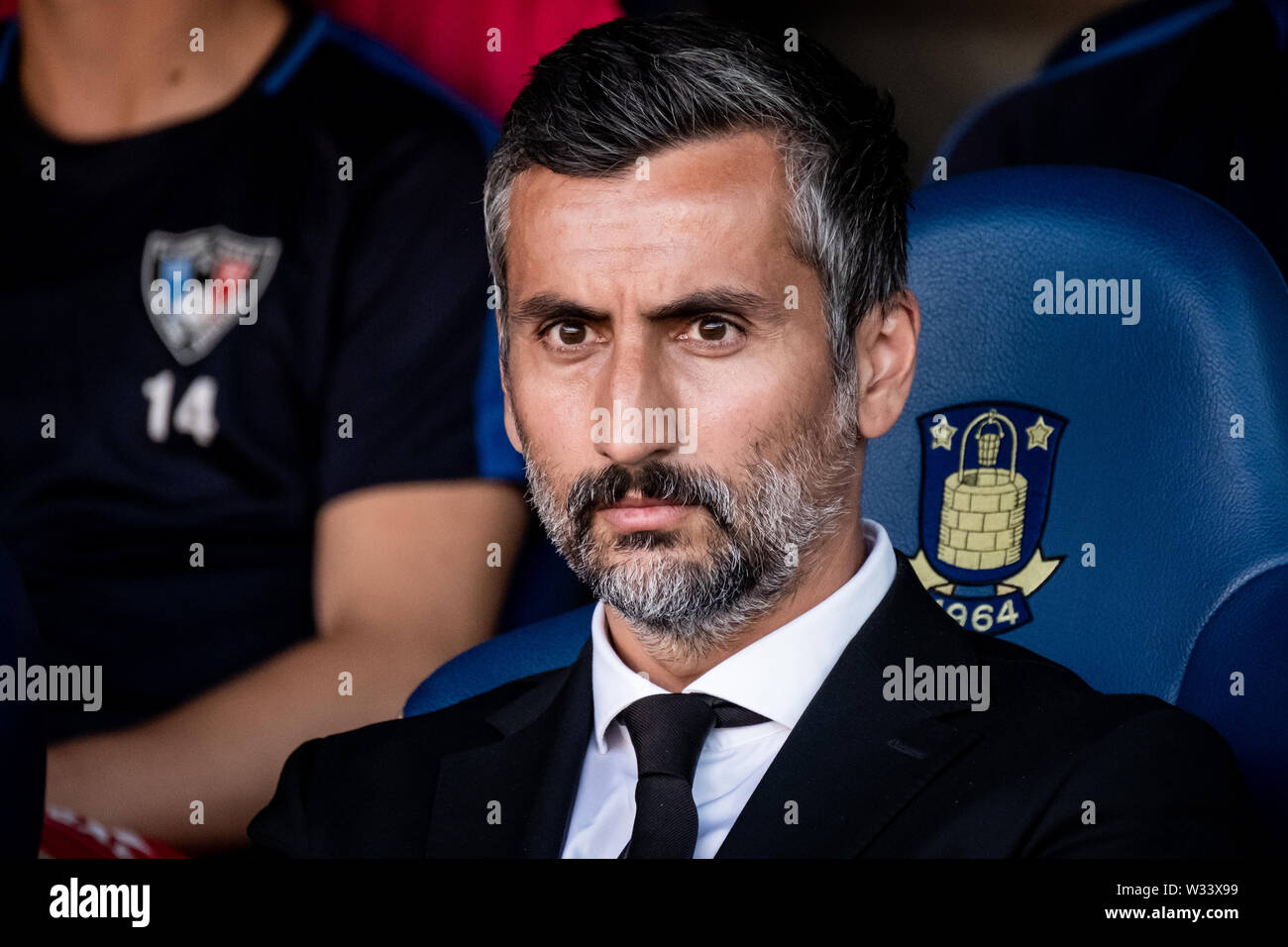 Brondby, Denmark - July 11th. 2019. FC Inter manager Jose Riveiro seen ...