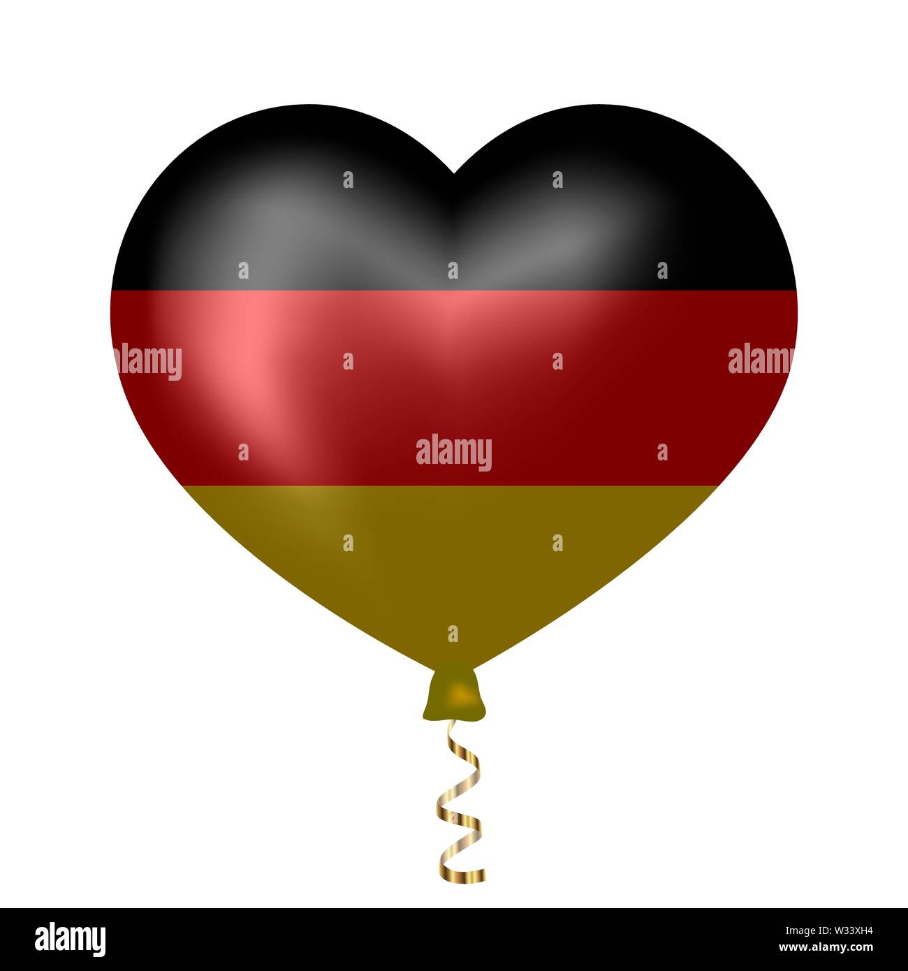 Deutschland flag in heart hi-res stock photography and images - Alamy