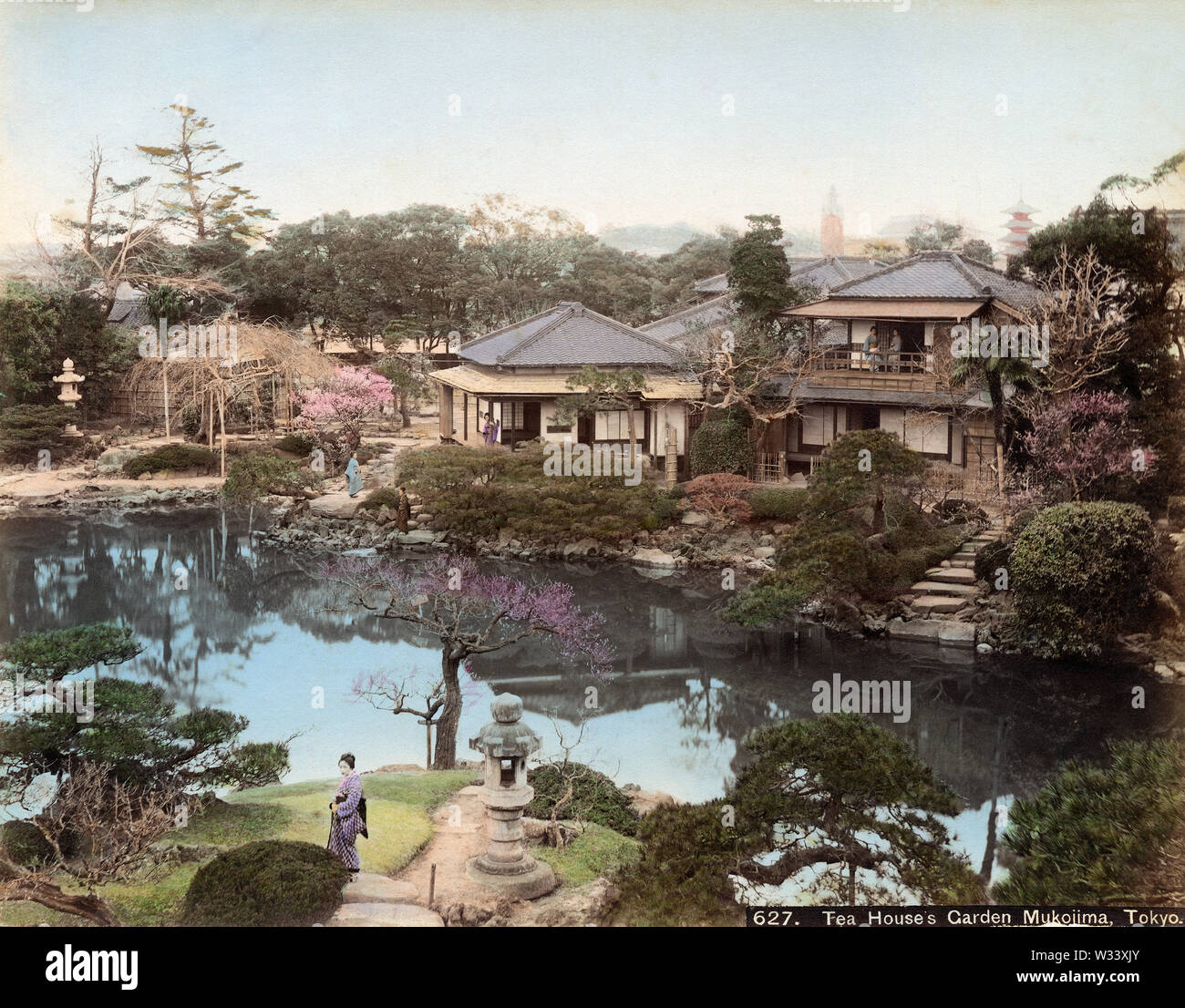 [ 1890s Japan - Traditional Japanese Garden, Tokyo ] — Traditional ...