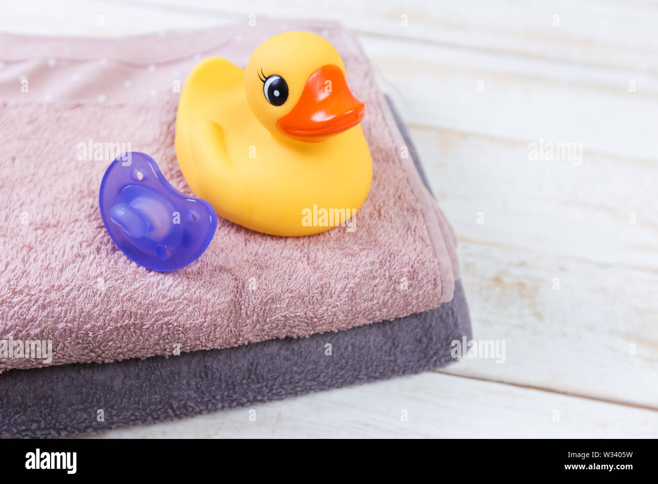 Collection of items for babies Stock Photo - Alamy