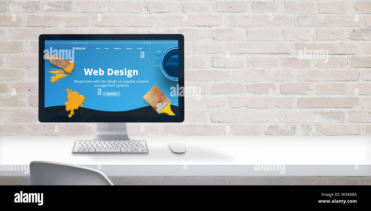 Desk layout hi-res stock photography and images - Alamy