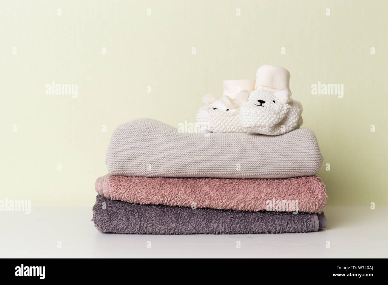 Collection of items for babies Stock Photo - Alamy