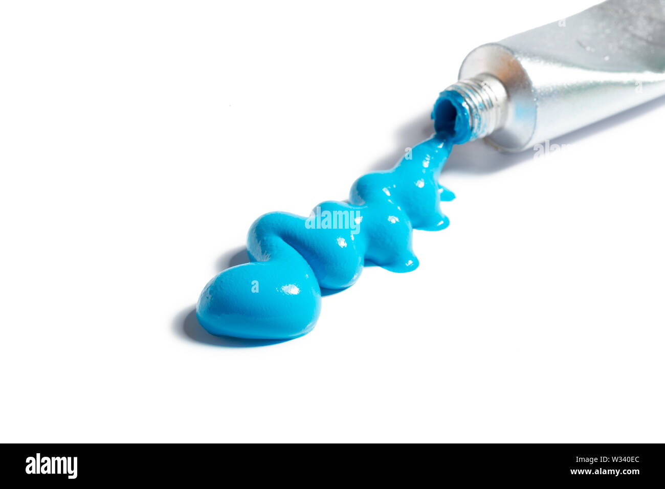 paint in tubes isolated on white Stock Photo - Alamy