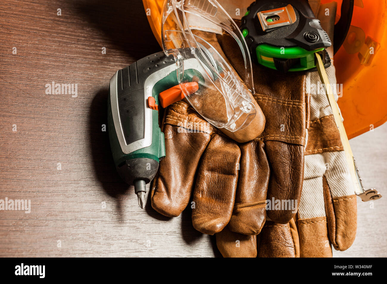 Set of architect tools Stock Photo - Alamy